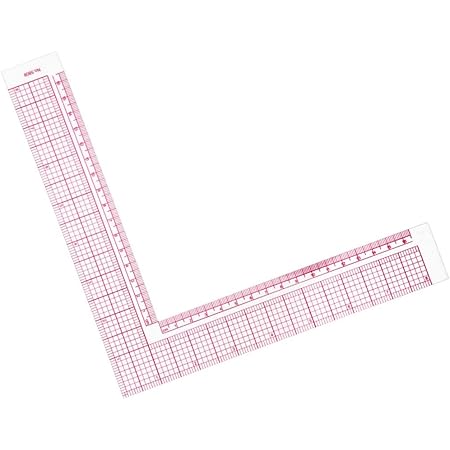 Sewing Quilting Ruler Plastic L-Square Ruler Heat Resistant Ruler with ...