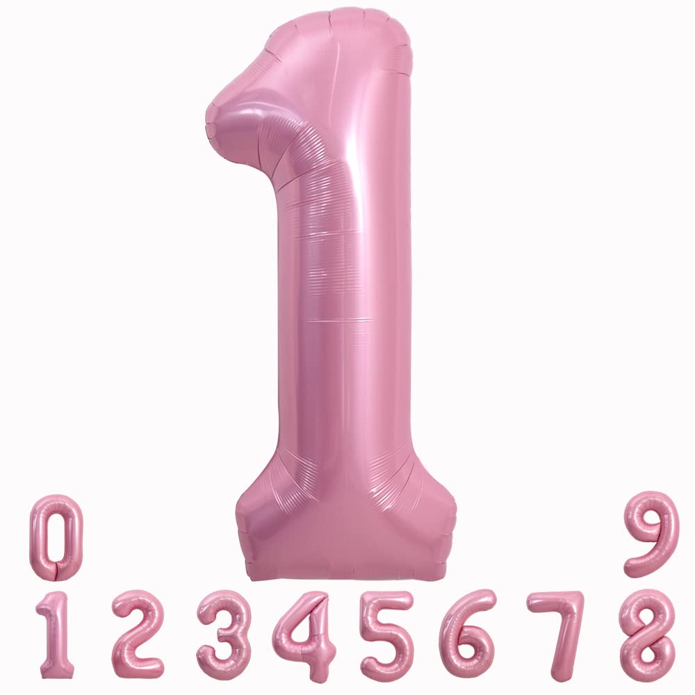 Snapklik.com : 40 Inch Light Pink Large Numbers 0-9, Number 1 Digital ...