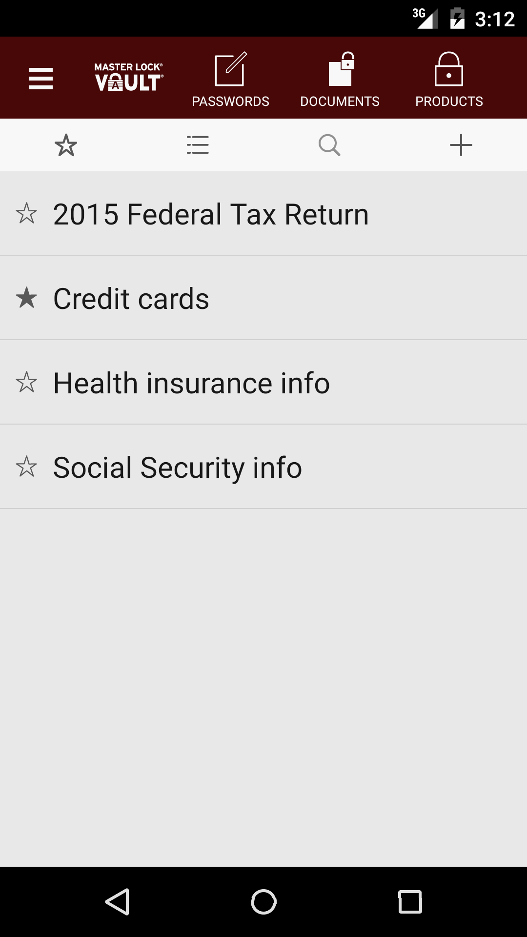 Master Lock Vault - Password Manager - App on Amazon Appstore