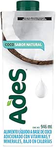 Ades Coco natural sin azúcar, 946 ml, Paquete de 12 : Amazon.com.mx ...