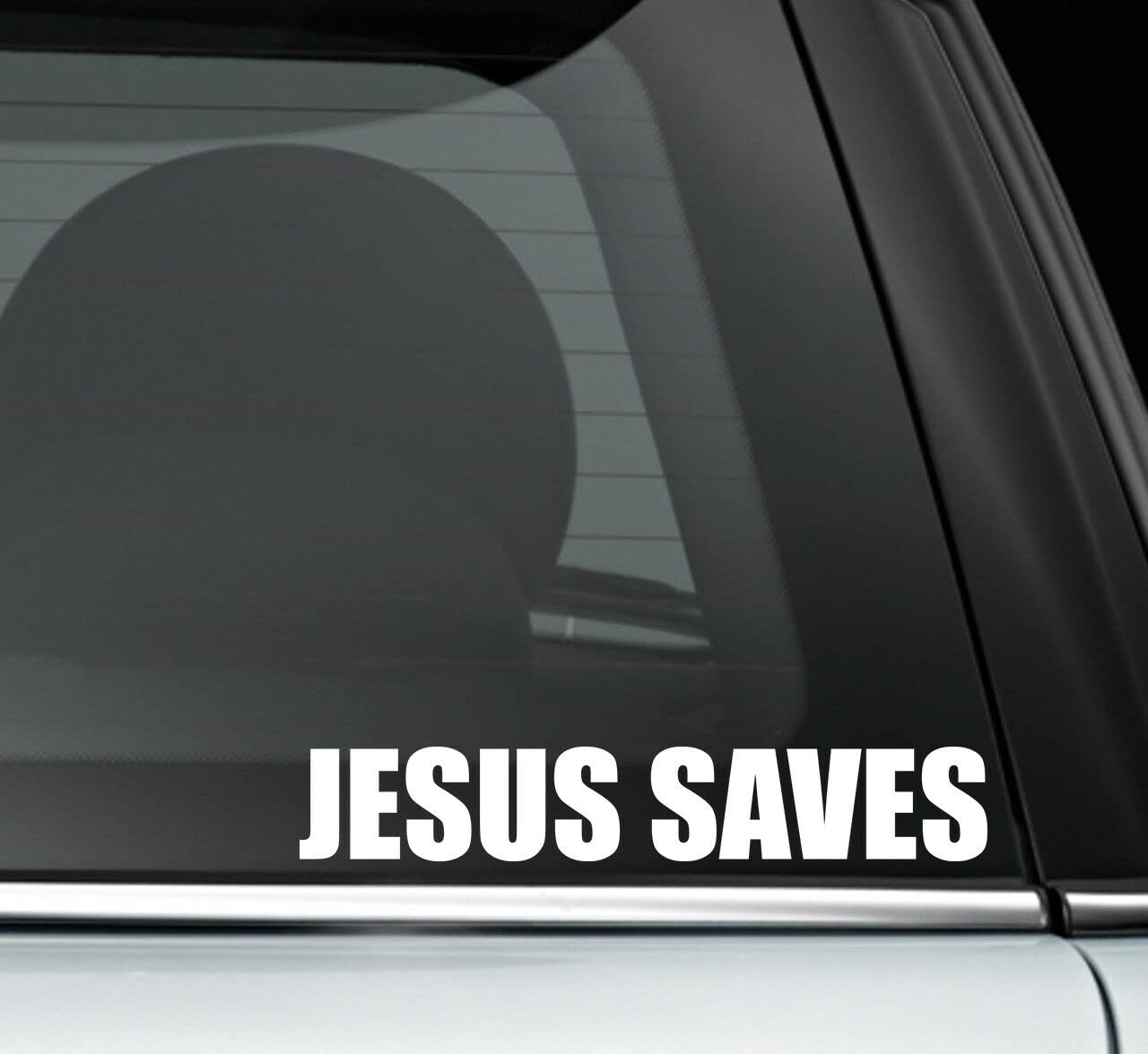Jesus Saves Bumper Sticker Jesus Saves Coexist Style Bumper 3M