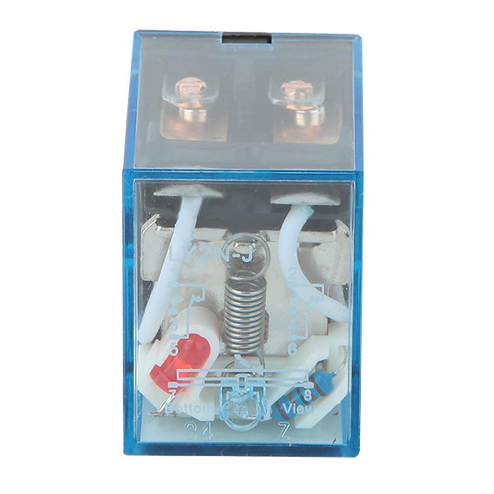 Buy Electromagnetic Intermediate Relay 10pcs,LY2N-J 5A 8 Pin DPDT DPDT ...