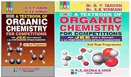 Buy GRB A Textbook of Organic Chemistry (Vol - 1 & Vol - 2) for JEE ...