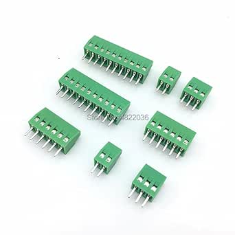 SA-SMART - 50pcs KF128 2.54mm PCB Mini Screw Terminal Block KF128-2.54 2P 3P 4P 5P 6P 7P 8P 9P ...
