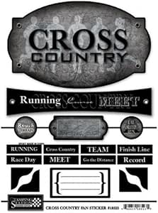 Amazon.com: Cross Country Fan Scrapbook Stickers (18523) : Arts, Crafts ...