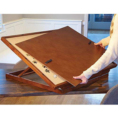 Bits and Pieces Deluxe Puzzle Easel Swivel Base Jigsaw Puzzle Board Non ...