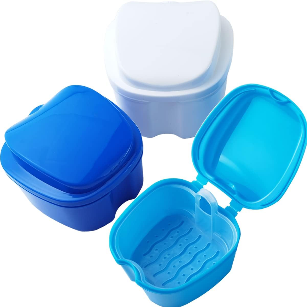 Amazon.com : Denture Box Denture Bath Retainer Case Denture Storage ...
