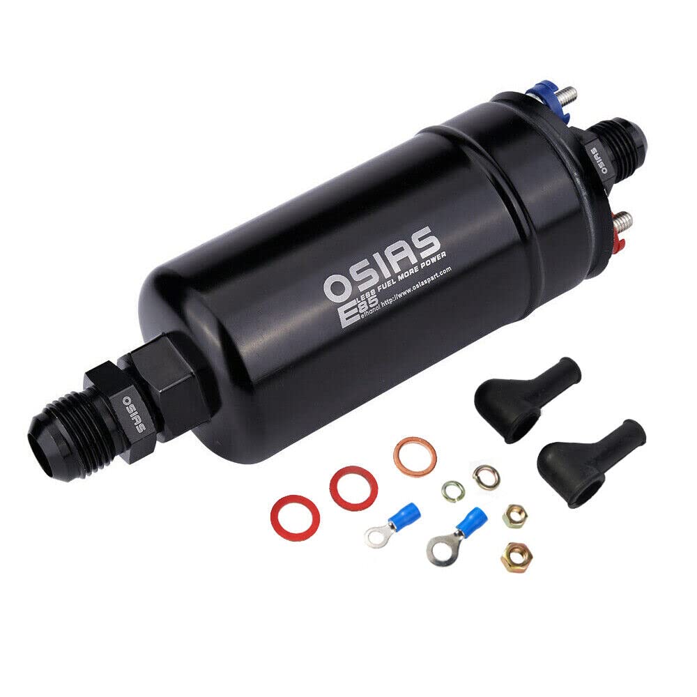 Snapklik.com : External Inline Fuel Pump Electric 300LPH High Flow 12V ...