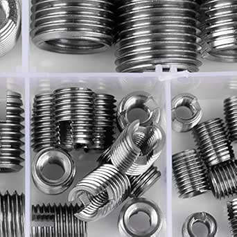 Amazon.com: 50Pcs Stainless Steel Inner Thread Self Tapping Thread ...