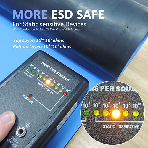 Snapklik.com : 24 X 16 Inch ESD Rubber Mat Kits, Anti Static Table ...