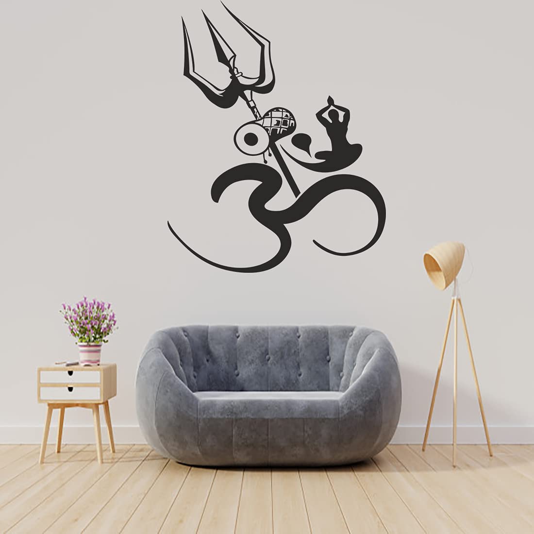 Buy Digi2Cart Lord shiva OM NAMA SIVAYA lingam wall sticker 50CM X 70CM ...