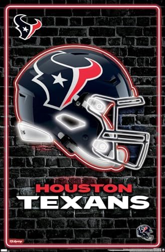 Amazon.com: Trends International NFL Houston Texans - Neon Helmet 24 ...