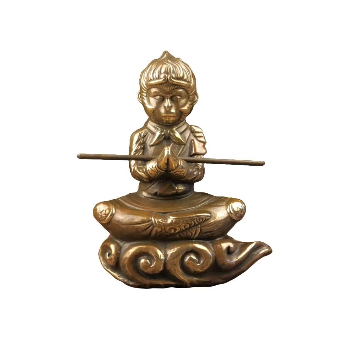 Amazon.com: Pure Copper Wukong Statue Monkey King Figurine Sun Wukong ...