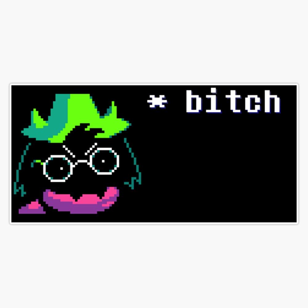 Amazon.com: Deltarune Ralsei Bitch Sticker Vinyl Bumper Sticker Decal ...