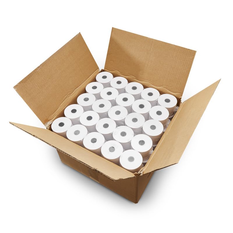 Amazon.com : (25 Rolls) 2 1/4 x 150 ft White Adding Machine Tape Paper ...
