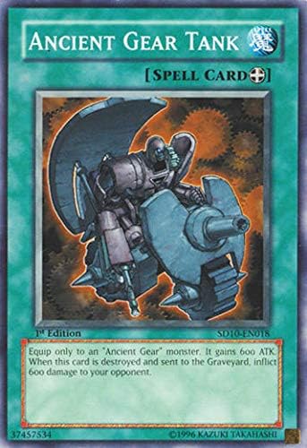 Amazon.com: Yu-Gi-Oh! - Ancient Gear Tank (SD10-EN018) - Structure Deck ...