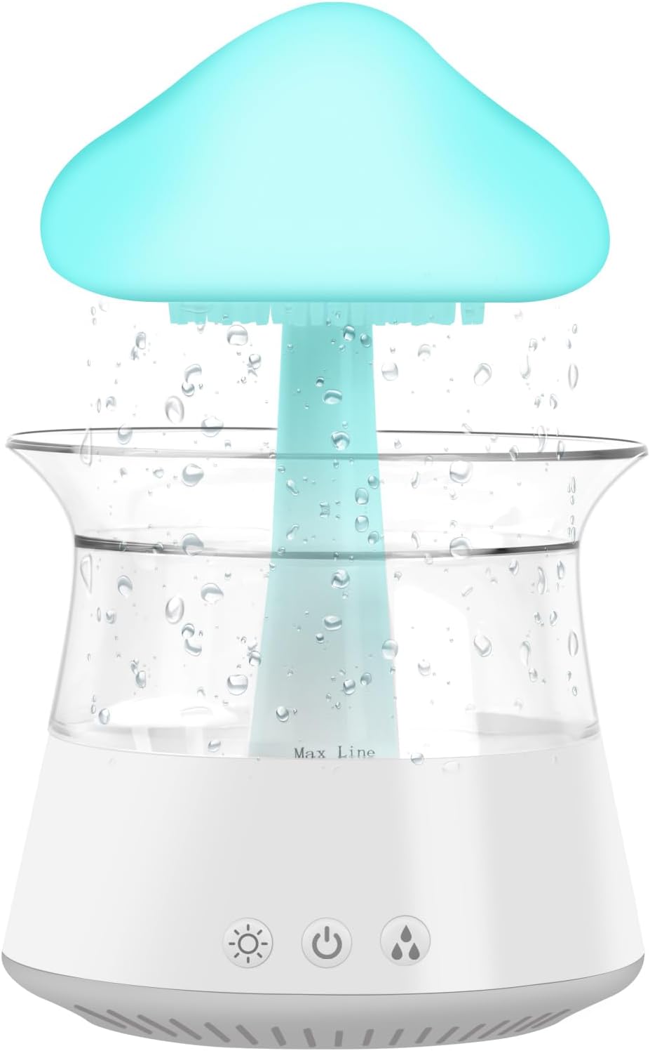 Bezavea Cloud Rain Humidifier, Colorful Light Raindrop Aroma Diffuser ...