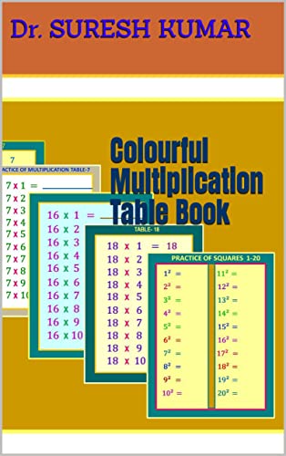 Amazon.com: Colourful Multiplication Table Book eBook : KUMAR, SURESH ...