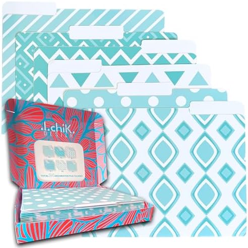 Amazon.com : Designer File Folders by Kahootie Co, Set of 9 Decorative ...