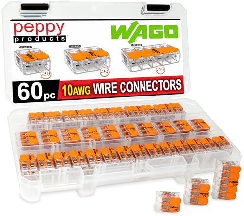 Amazon: WAGO 221-61x Lever Nuts 60pc 10AWG Lever Wire Connector ...