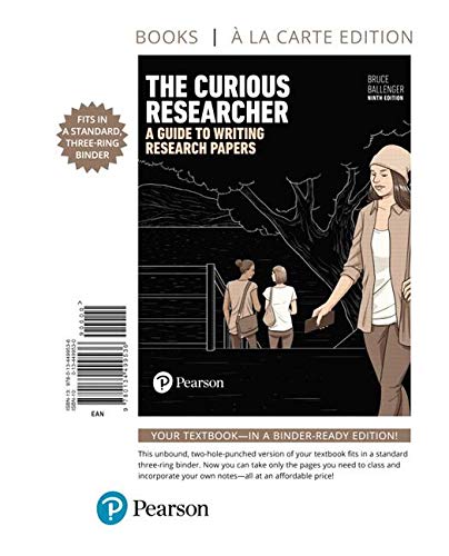 Amazon.com: The Curious Researcher: A Guide to Writing Research Papers ...