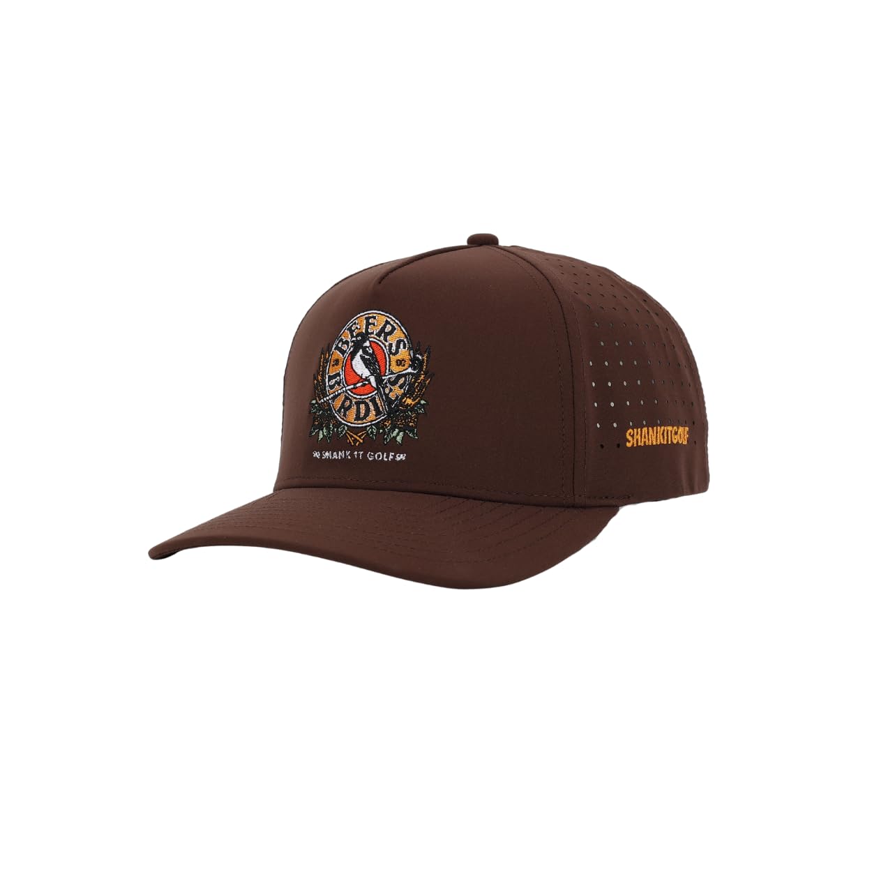 SHANKITGOLF Funny Golf Hat, Adjustable, 'Birdies and Beer' Brown at ...