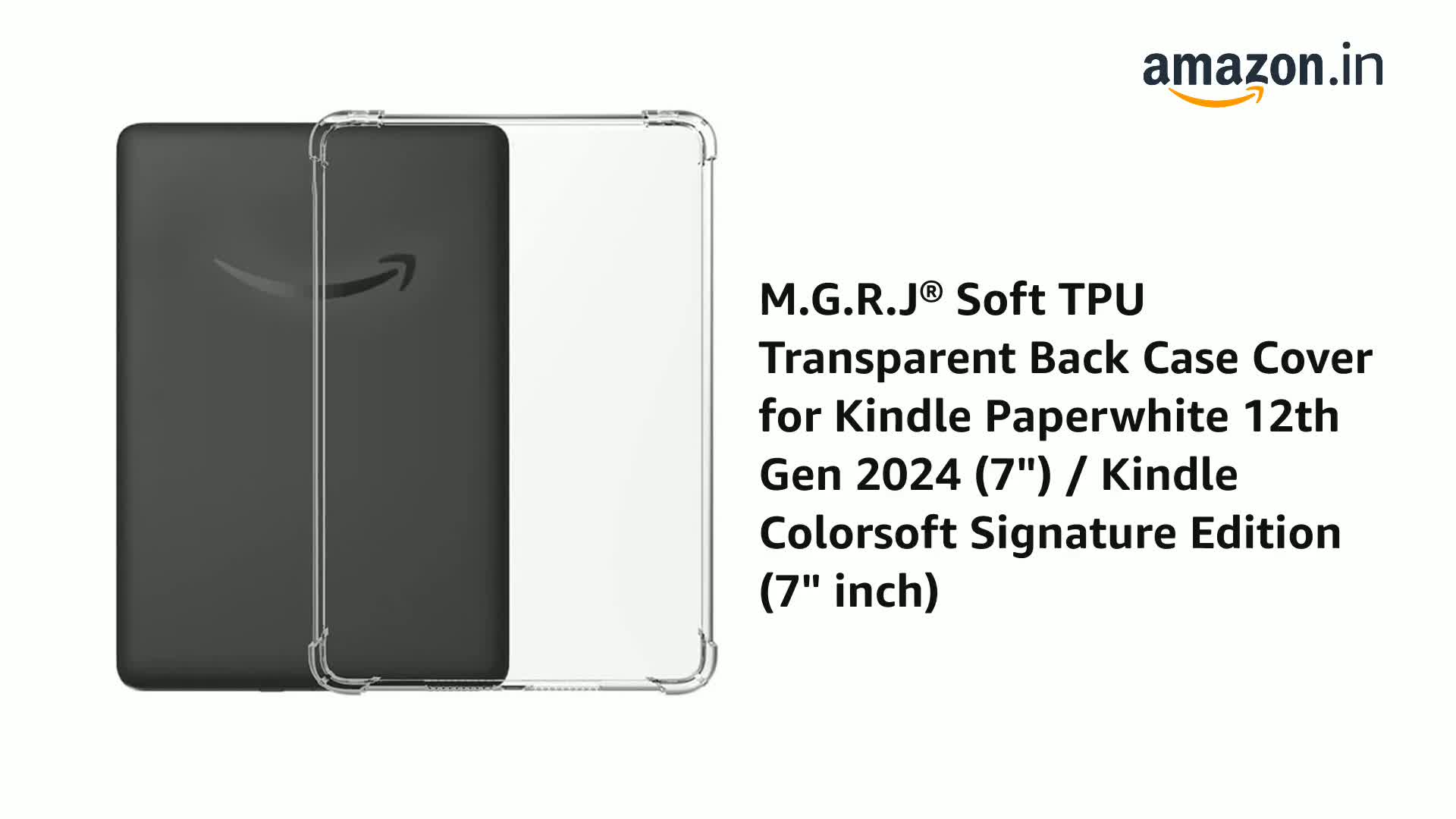 2024 Kindle Cover Techcircle Clear Case For Kindle Paperwhite 12th Gen ...