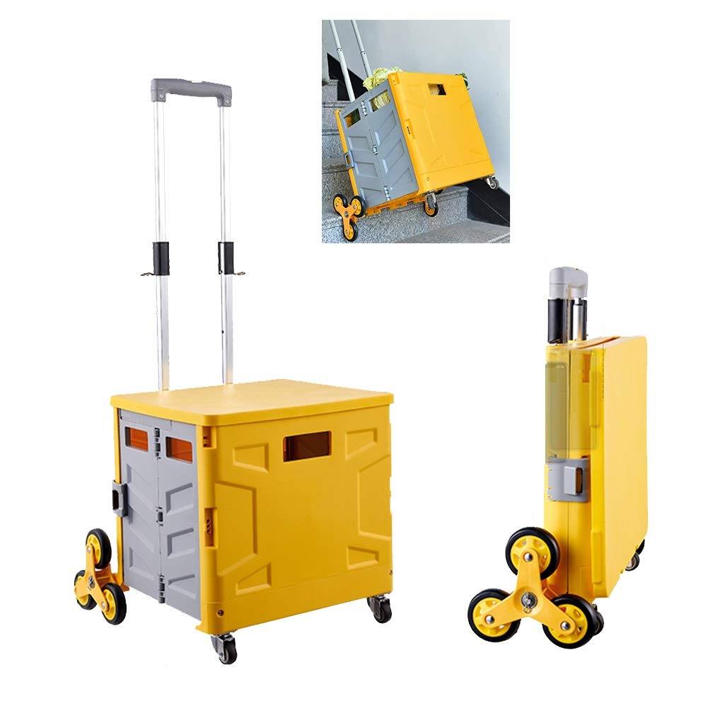 Buy Folding Shopping Trolley ASN Folding Boot Cart, 8-wheel 65L ...