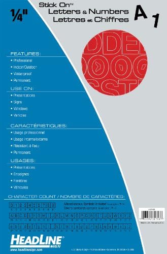 Amazon.com : Headline Sign 31743 Stick-On Vinyl Letters and Numbers ...