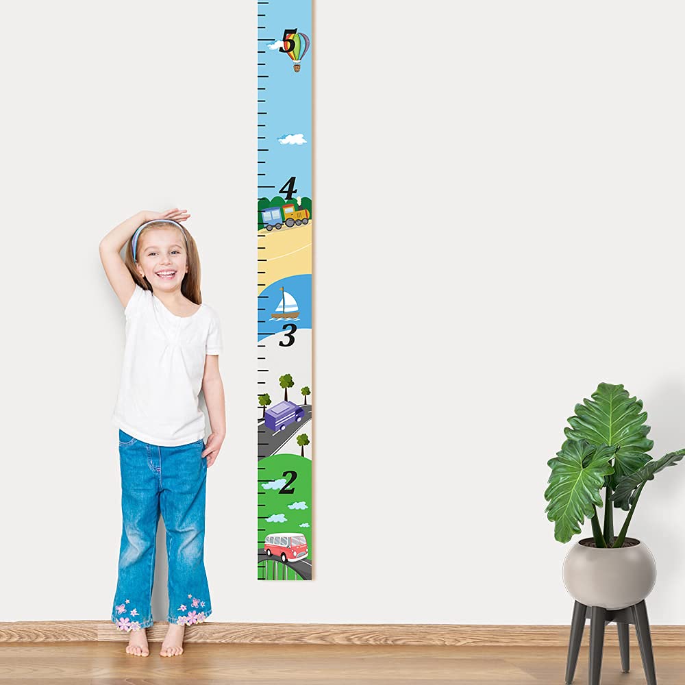 Amazon.com: Wooden Growth Chart for Kids [Boys and Girls] | Growth ...