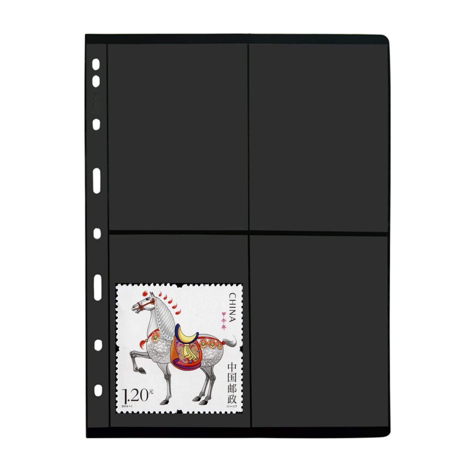 Snapklik.com : 20 Sheet Stamp Pages, 4 Girds Pages For Stamp Collectors ...