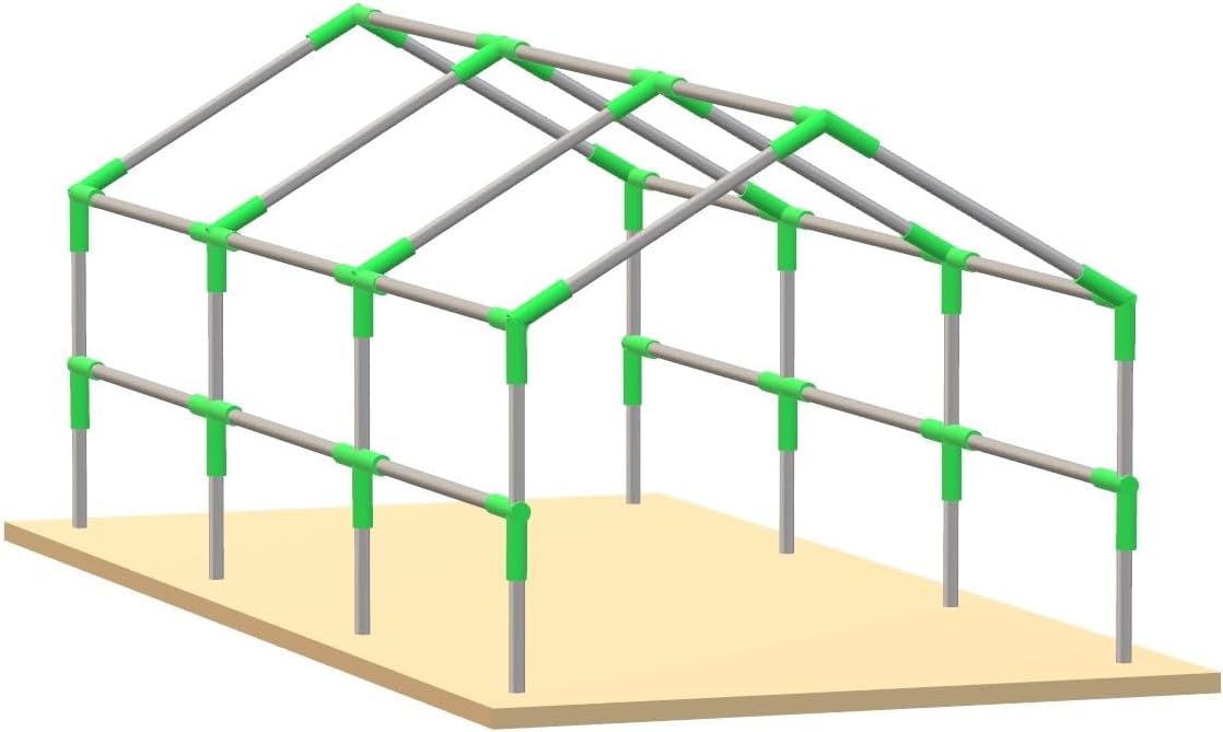 Amazon.com : G GOODSZONE Canopy Fittings Kit Carport Frame Connectors ...