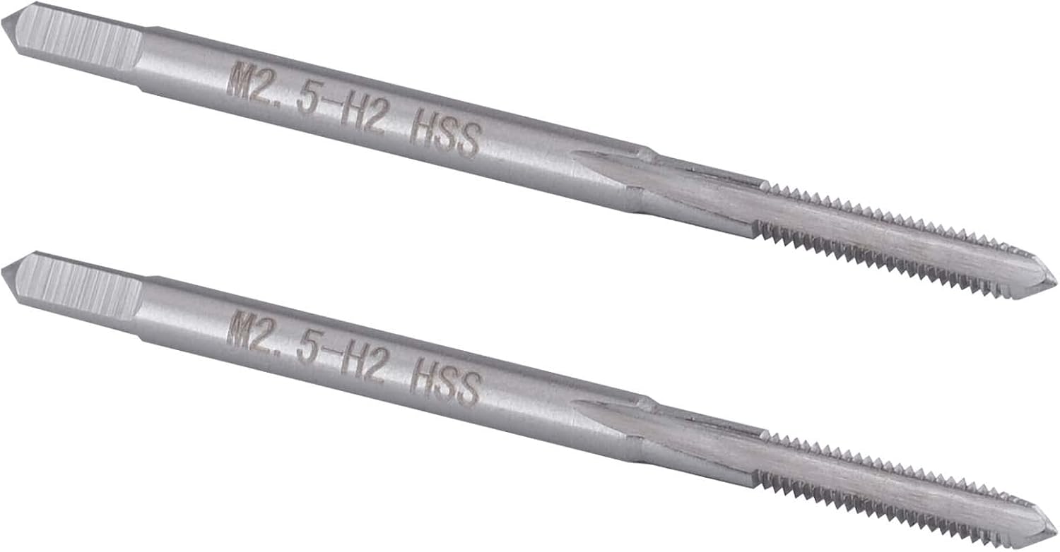 Amazon.com: Burkit 2pcs M2.5 X 0.45 Thread Tap Right Hand, HSS M2.5 x 0 ...