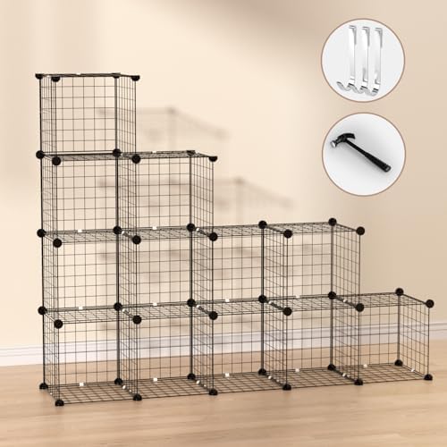 Amazon.com: Almaybe Wire Cube Storage, 12 Cubes Stackable DIY Cube ...