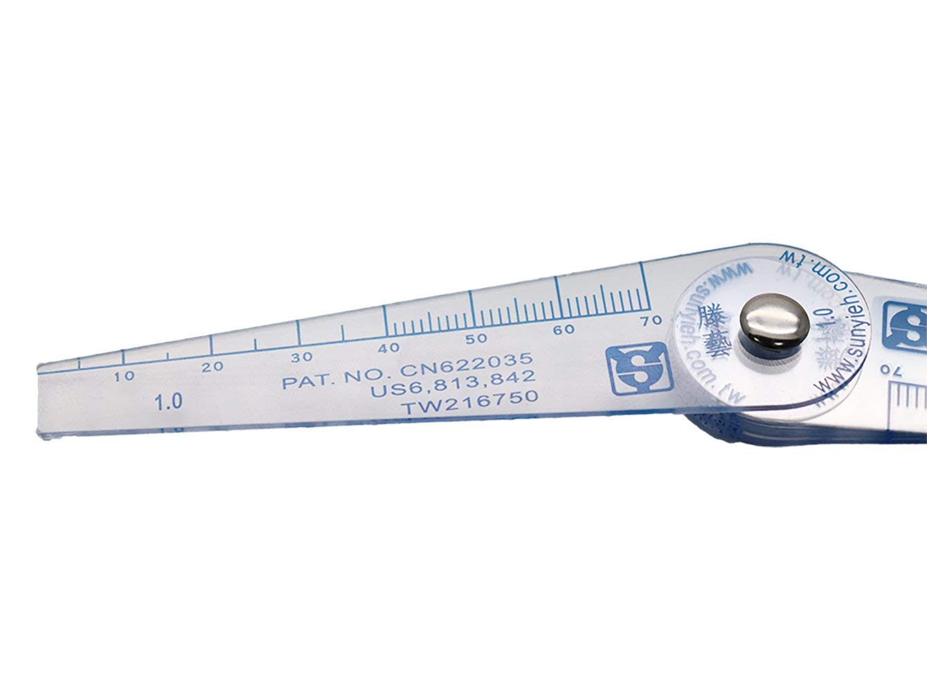 BESNIN Feeler Gauge Plastic 13 in 1 Gap Measuring Tool 0.05-1mm Marked ...