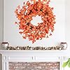 Amazon.com: Jobflower Fall Wreaths for Front Door, 24 Inch Orange ...