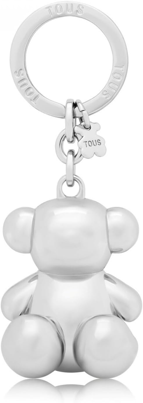 TOUS Key Ring Metal Bold Bear 395910426 metal, metallic silver, One ...