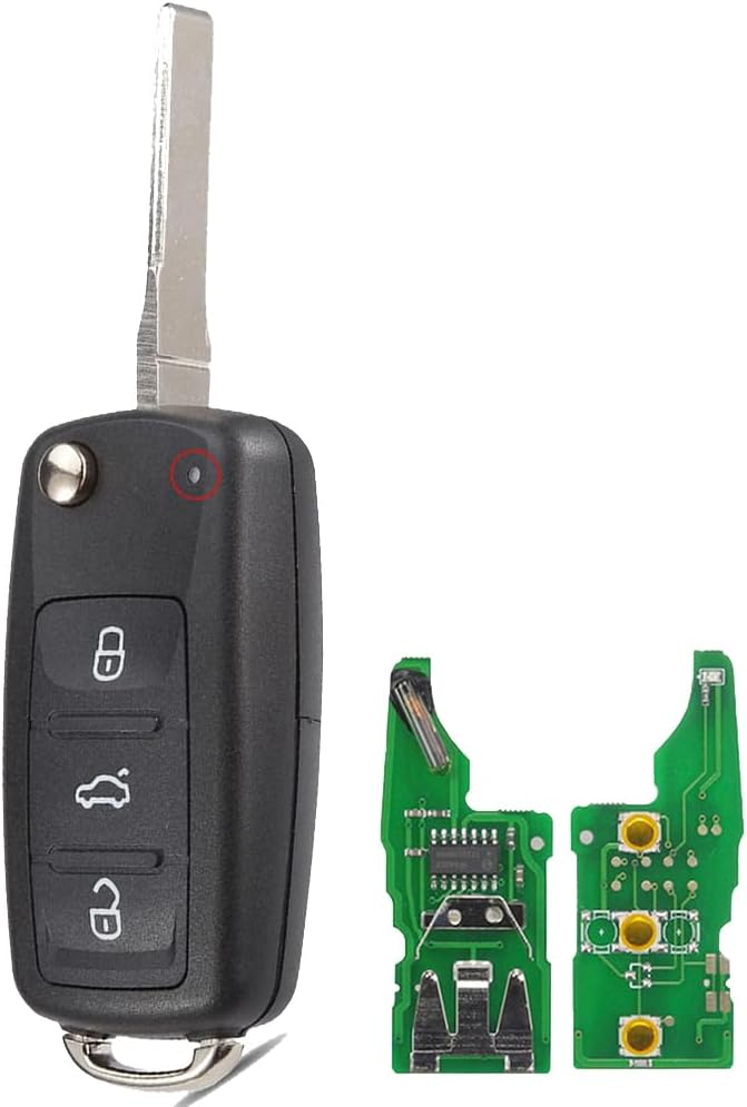 434MHZ 3 Buttons Car Key Fob For VolksWagen Golf Passat Polo Bora ...