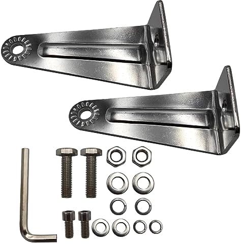 Audak LED Light Bar Side Mounting Brackets Kit Universal Stainless ...