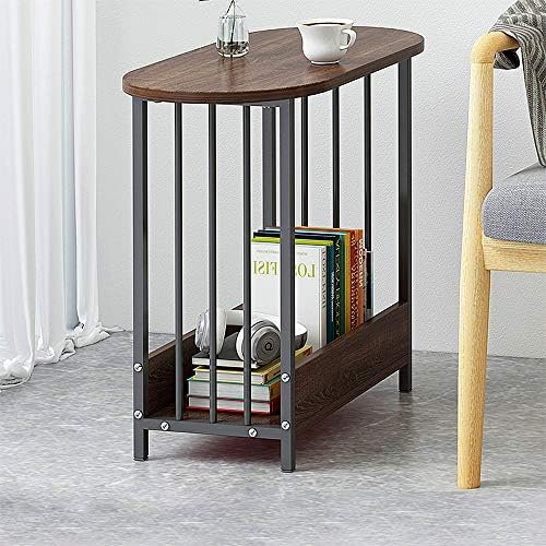 Small End Table Oval Side Table for Small Spaces, Sofa Side Table for ...