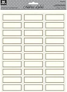 Amazon.com: Printable Gold Address Labels | 90 pcs. | Party Supply ...