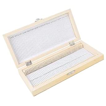 Sorandy Wooden Slide Storage Box, Microscope Slide Box, 50Pcs Capacity ...