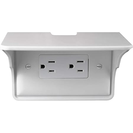 Amazon.com: Storage Theory Power Perch Horizontal Wall Outlet Shelf 1 ...