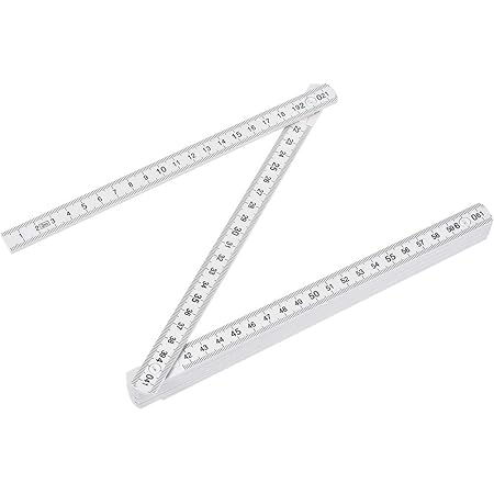 uxcell Folding Ruler 2 Meters 10 Fold Metric Measuring Tool ABS for ...