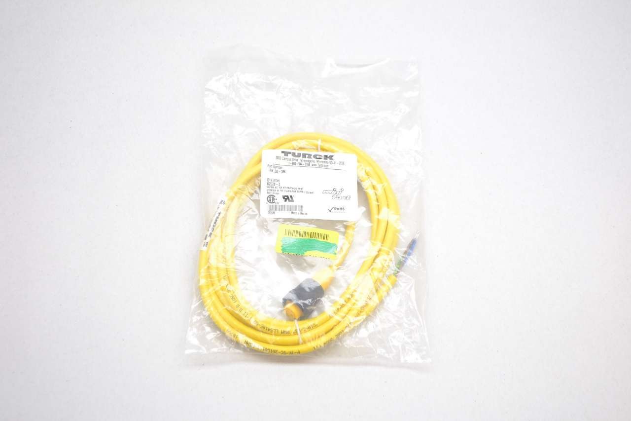 Amazon.com: NEW TURCK RK 30-3M MINI FAST 300V-AC 9A AMP CABLE-WIRE ...