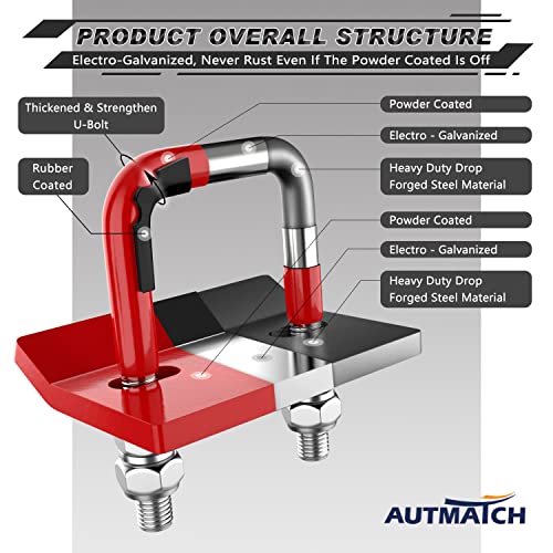 Snapklik.com : Hitch Tightener Anti-Rattle Clamp, Heavy Duty Hitch ...