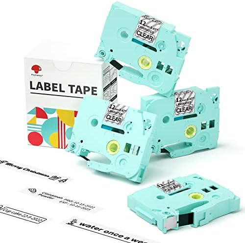 Phomemo P3200 Lot de 4 rubans adhésifs laminés pour étiqueteuse P3200 ...