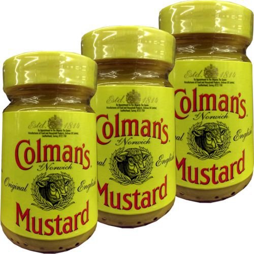 Colman's Mustard Original English Senf 3 Gläse á 100g : Amazon.de ...