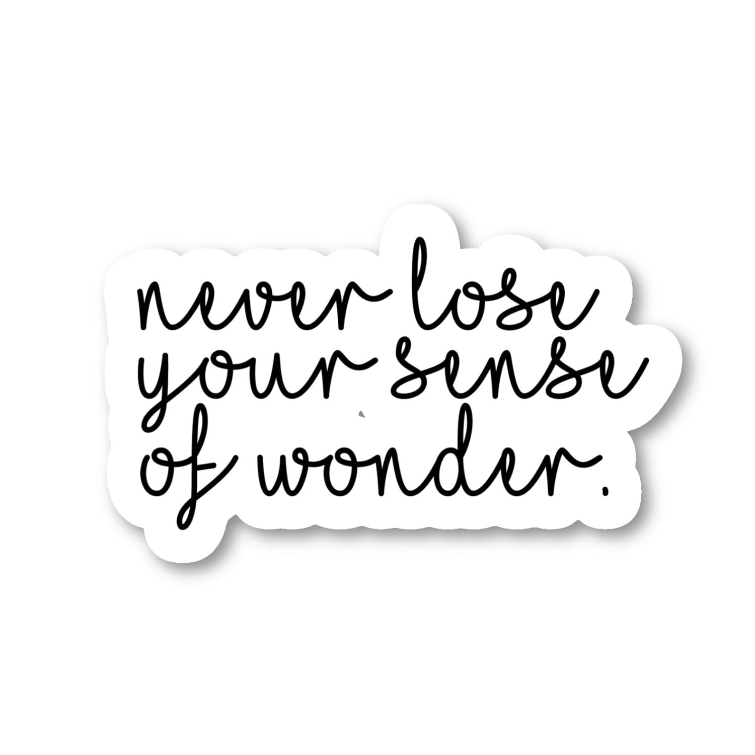 Amazon.com: Never Lose A Sense of Wonder Sticker Inspirational Quotes ...