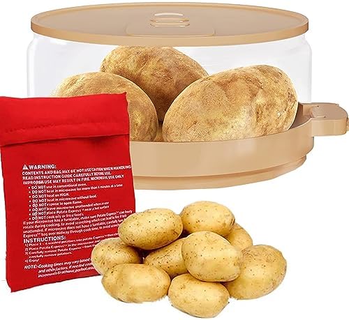 Amazon.com: Baked Microwave Potato Cooker, Potato Steamer Microwave ...